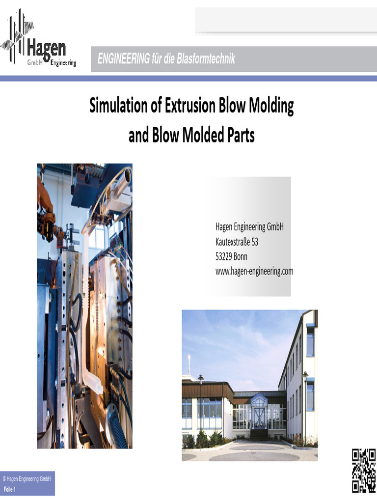 Hagen Engineering Blowmoulding Simulation | PDF | Mechanical ...