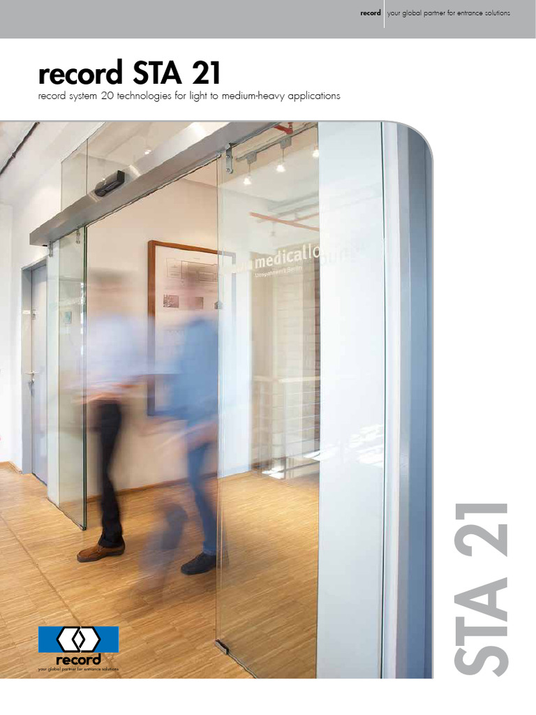 Record STA 21 Sliding Door Leaflet | PDF | Door | Safety