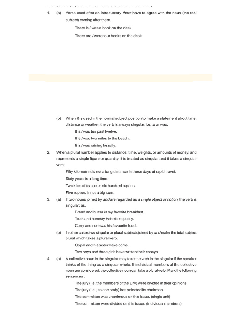 English Grammar Important Rules | PDF