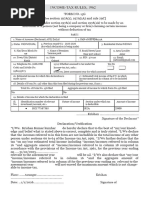 Sample Form 15G for PF Withdrawal | PDF
