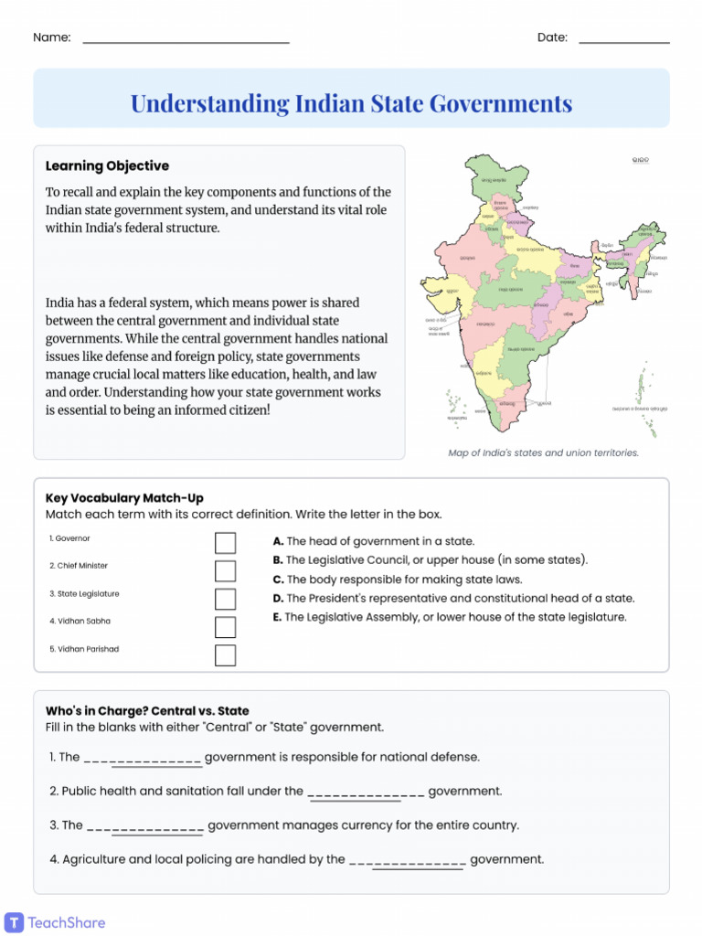 How A State Government Work | PDF