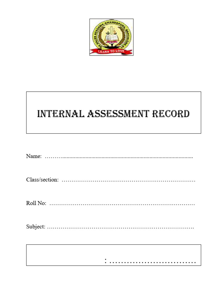 Assignment Cover Page | PDF