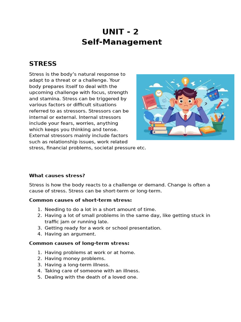 Emply Skills UNIT - 2 Self Management | PDF | Motivational | Motivation