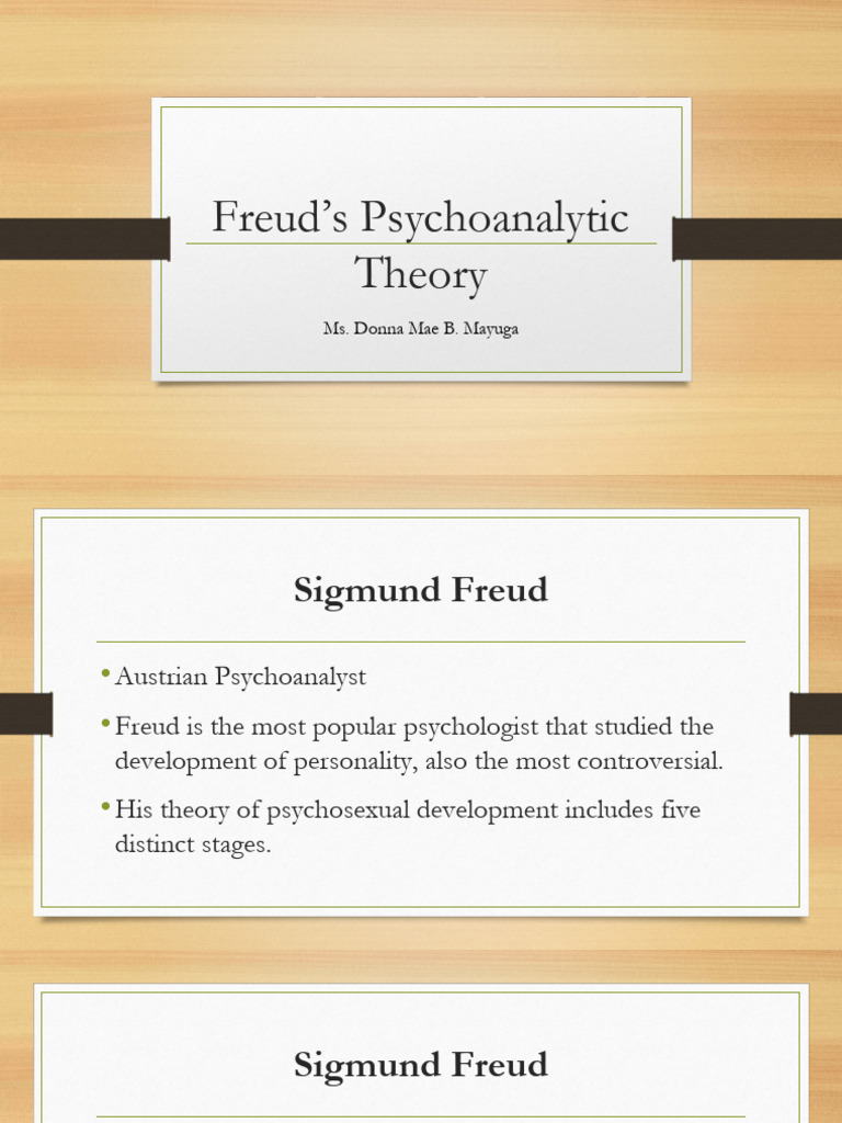 ED 101 Freud’s Psychoanalytic Theory - Copy | PDF | Unconscious Mind ...
