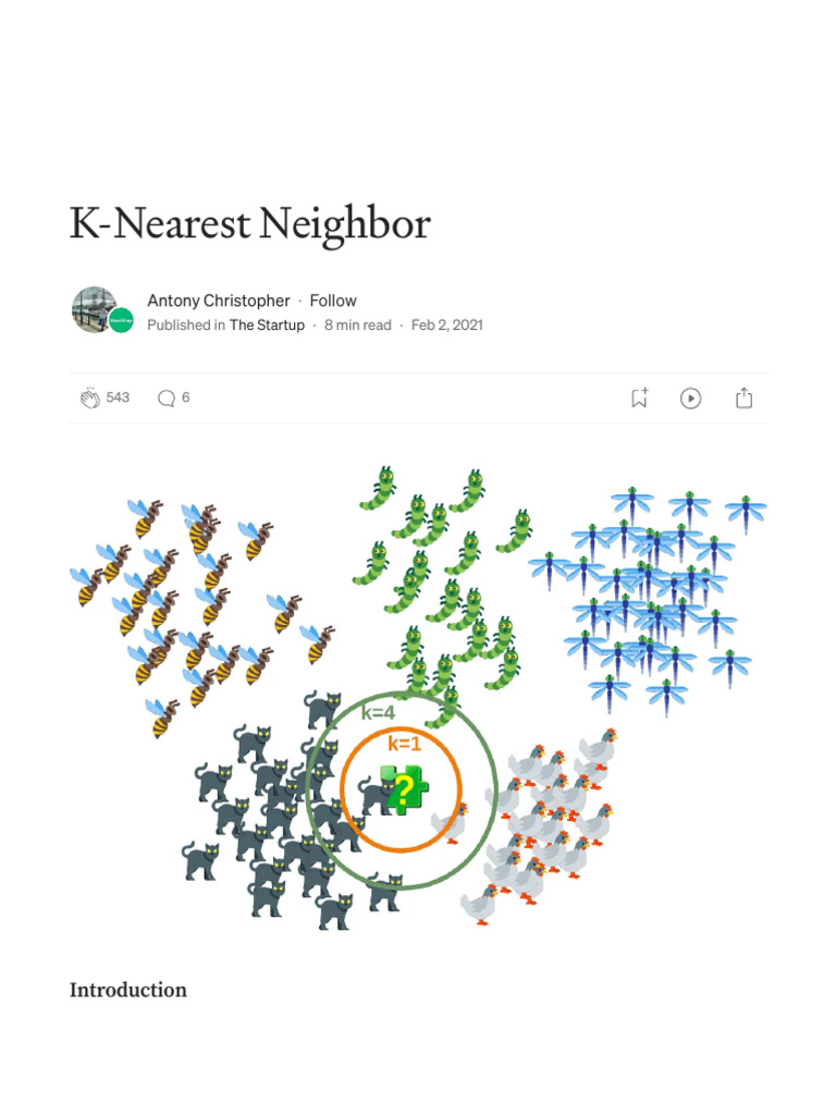 K-Nearest Neighbor. A complete explanation of K-NN _ by Antony ...