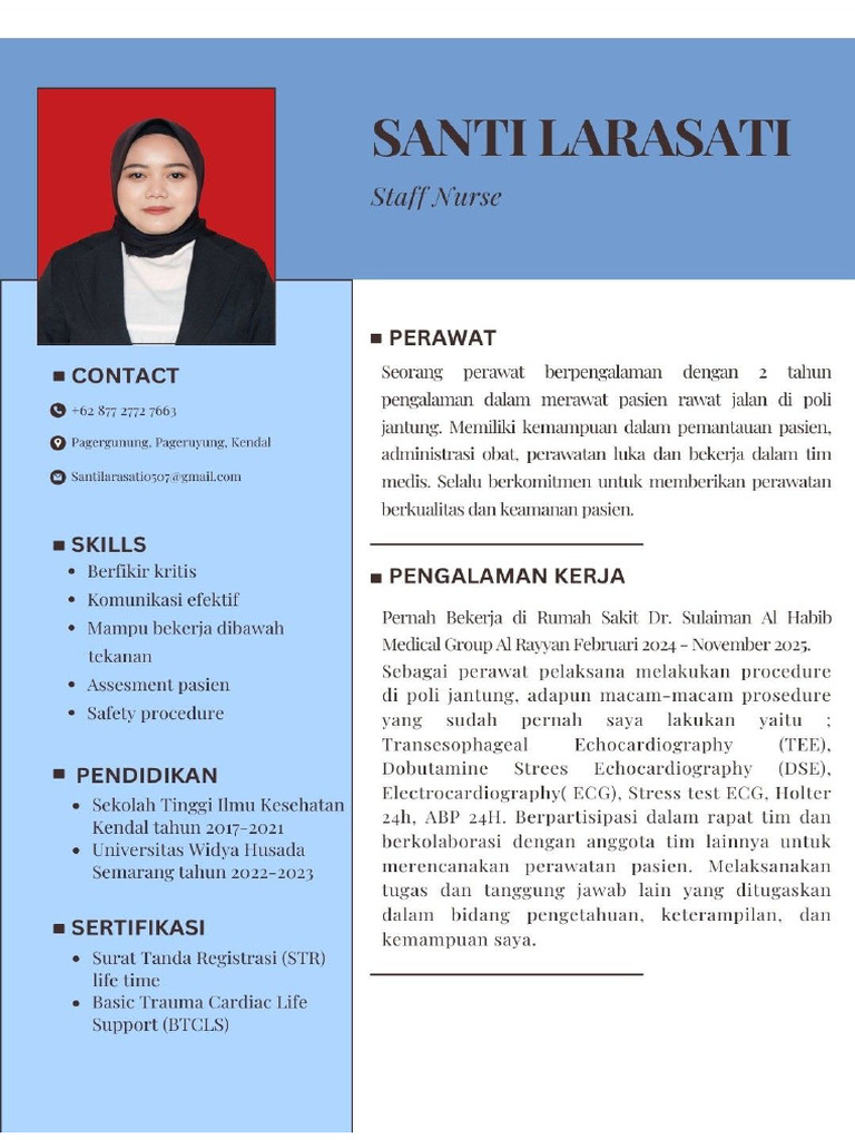 Perawat Semarang Santi Larasati | PDF