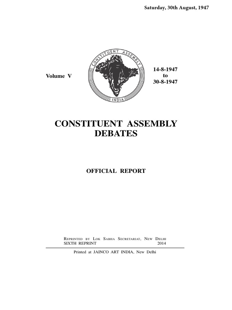 Debates Volume 5 | PDF | Citizenship | Justiciability