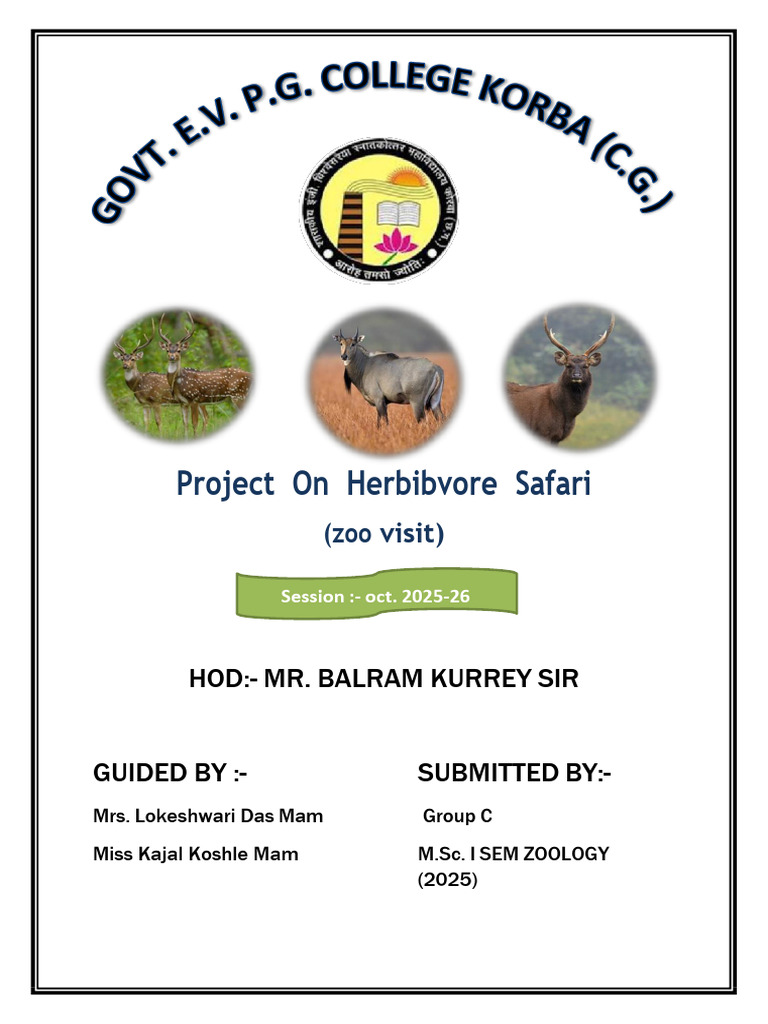 Zoological Tour Project FINAL | PDF | Deer | Zoology