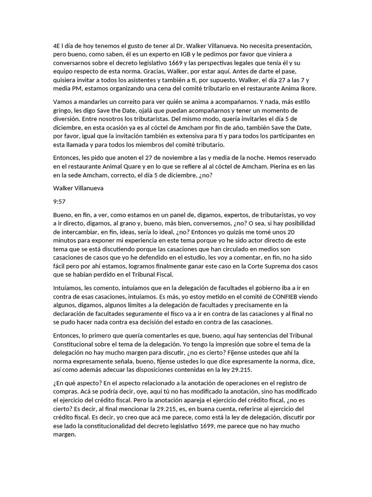 Charla IGV Charla Walker | PDF