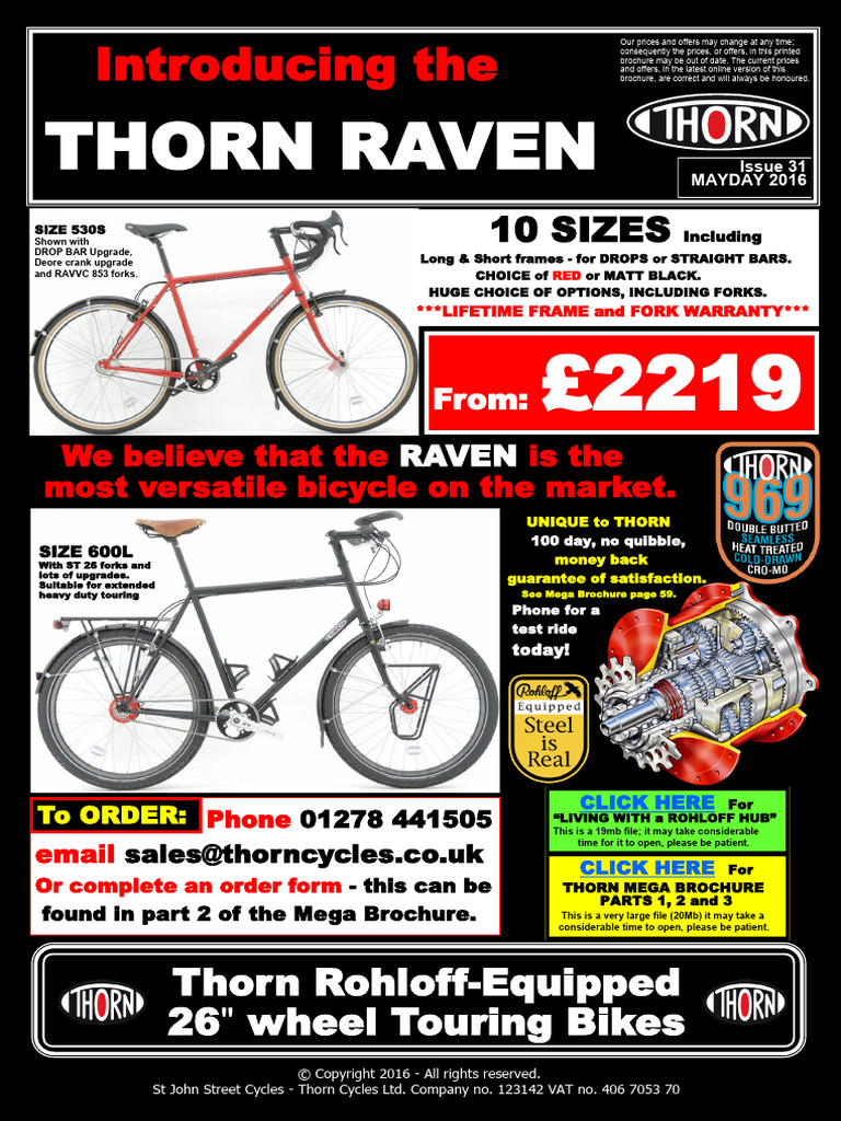Thorn Raven Tour Bro Hires | PDF | Private Transport | Land Vehicles