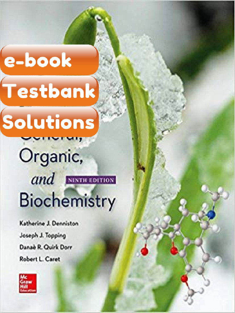 Testbank For General Organic and Biochemistry 9th Edition | PDF ...