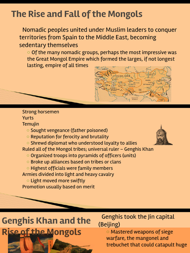 Mongol Influence Presentation - Slides | PDF | Mongol Empire | Genghis Khan