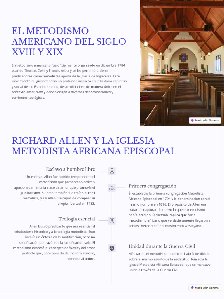 El Metodismo Americano Del Siglo Xviii y Xix | PDF | Movimiento de ...