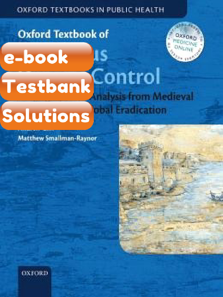 Oxford Textbook of Infectious Disease Control a Geographical Analysis ...