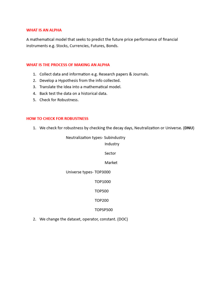 Alpha | PDF