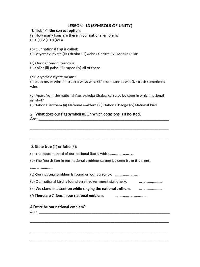 Symbols of Unity | PDF | National Symbols | Symbols