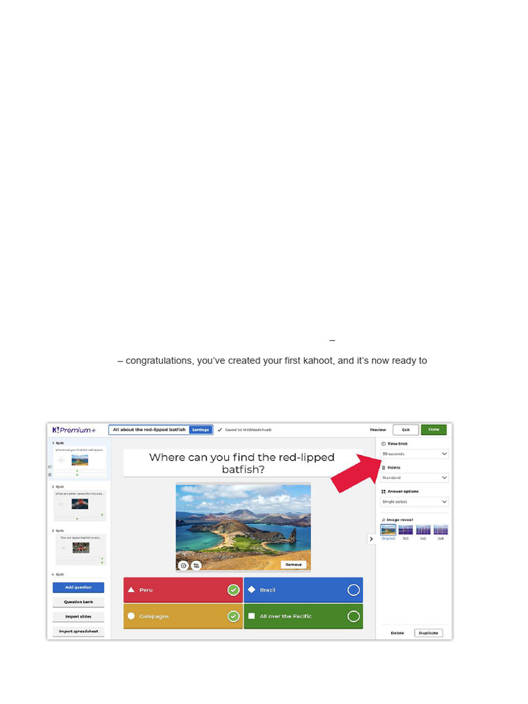 Instructions For Kahoot! | PDF