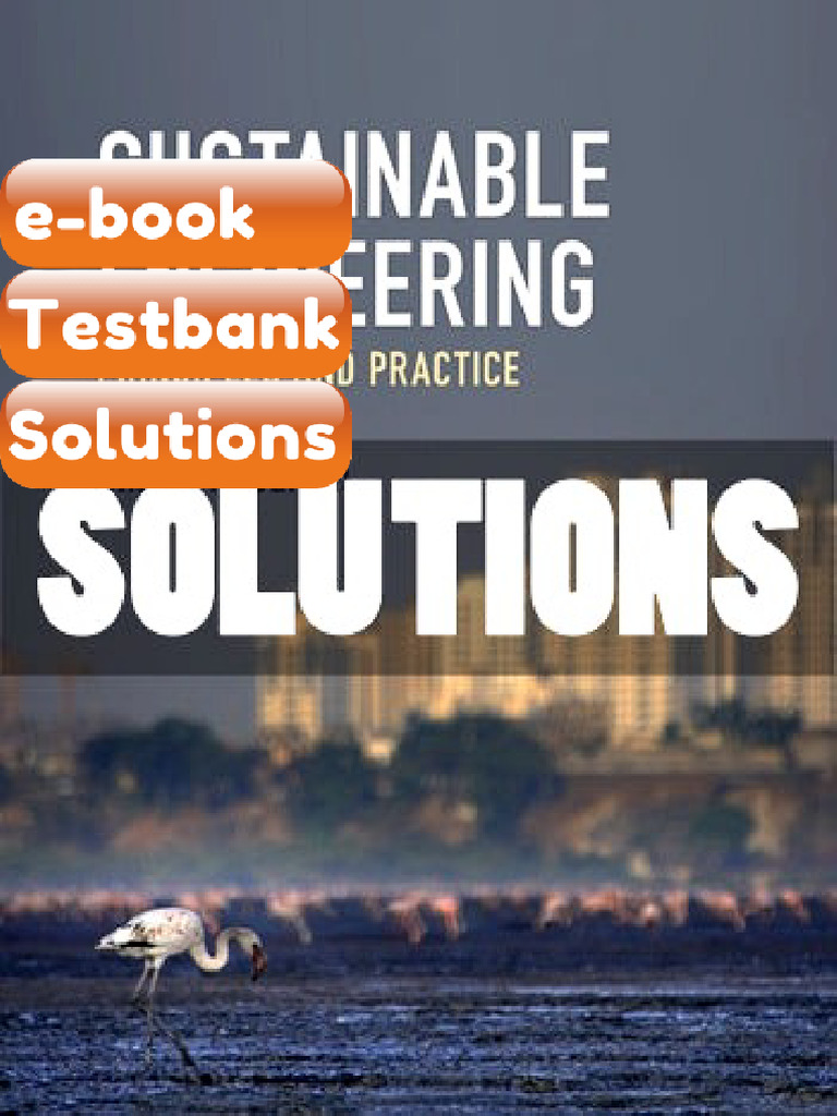 Testbank for Sustainable Engineering Principles and Practice 1 Ed ...