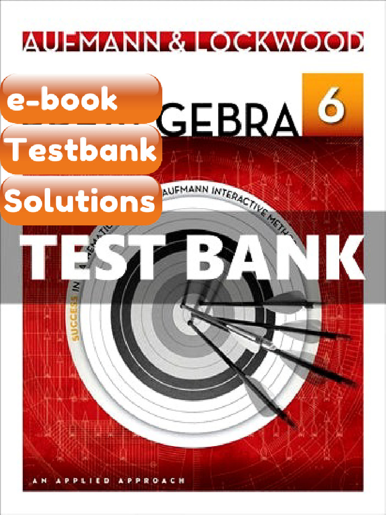 Testbank For Prealgebra An Applied Approach 6 Ed Aufmann | PDF ...