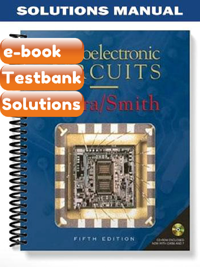 Microelectronic Circuits 5th Edition by Sedra Testbank & E-book | PDF ...