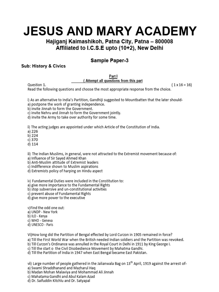 History_Set_3 | PDF | Partition Of India | Government