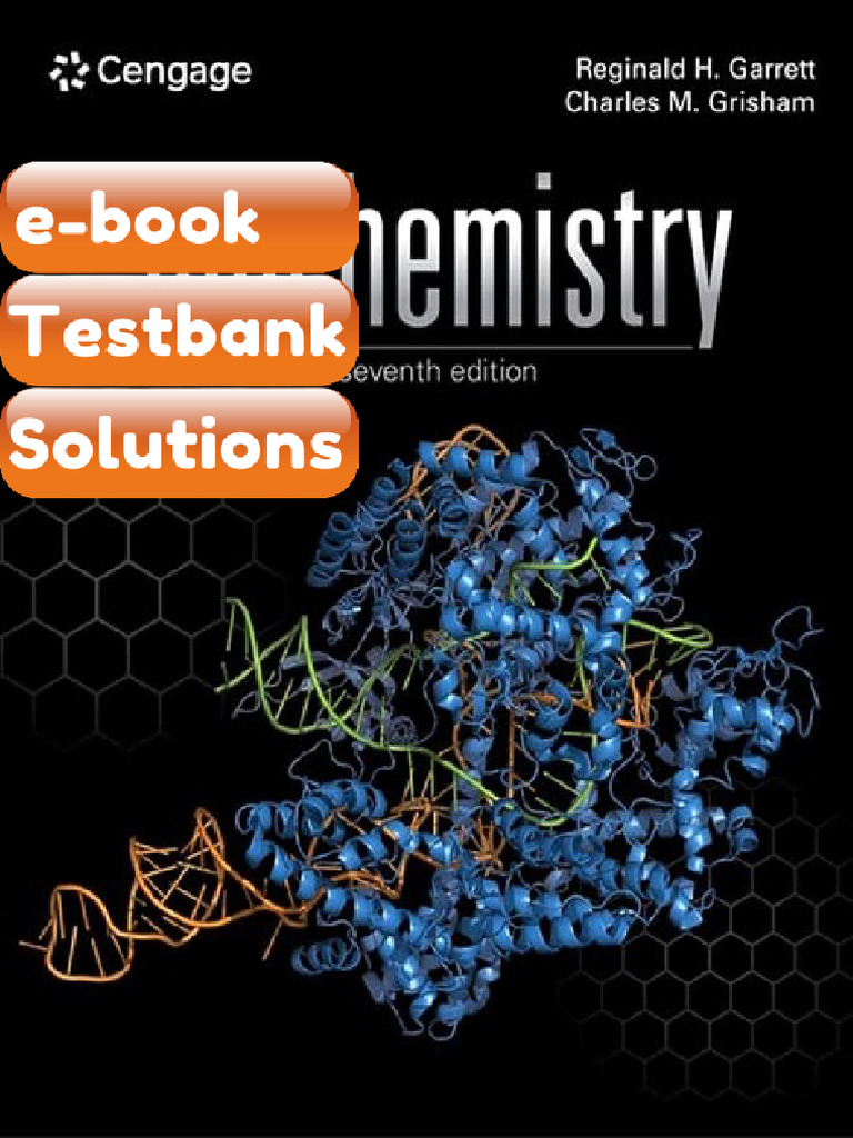 Biochemistry 7th Edition by Reginald H Garrett Testbank & E-book | PDF ...