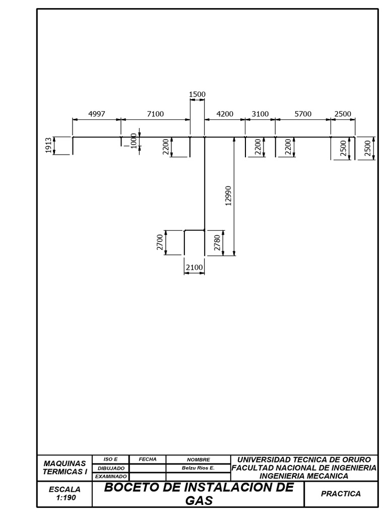 Plano de Instalacion de Gas | PDF