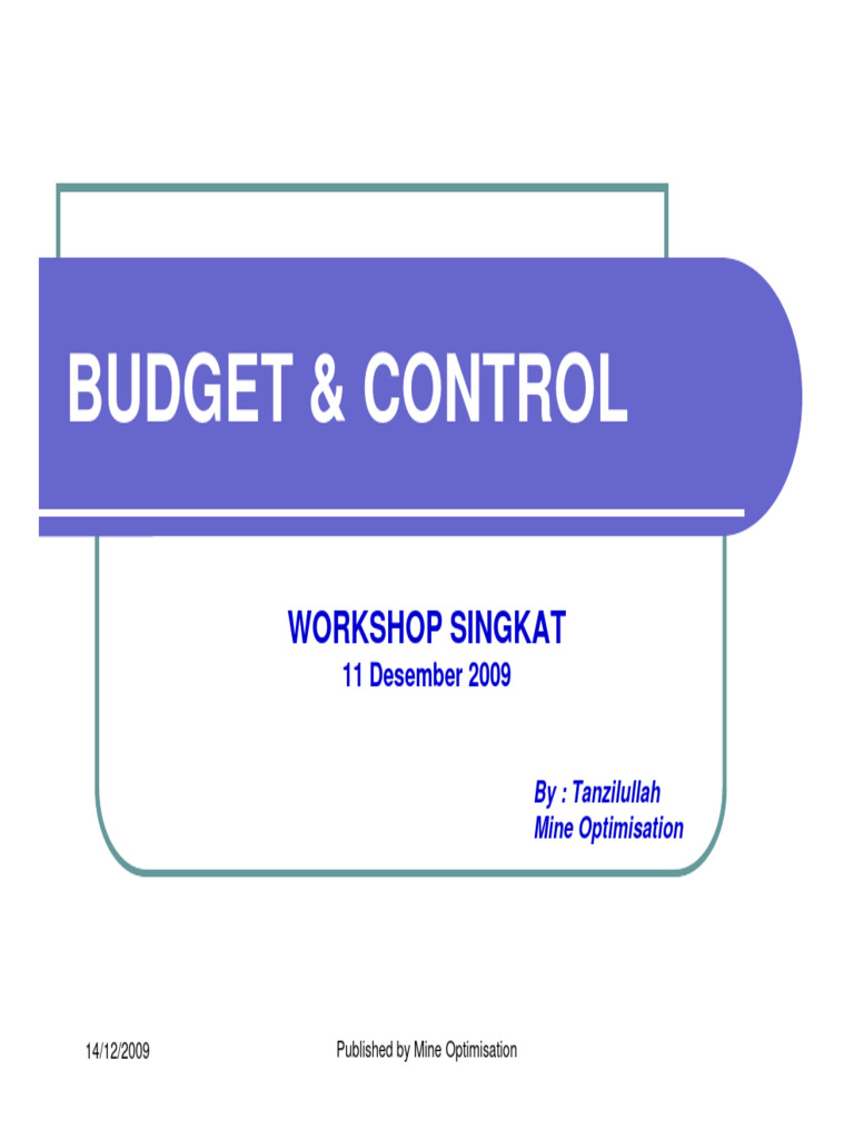 OPEX and Capex Budgeting - MOD-PERHAPI Workshop | PDF | Capital ...