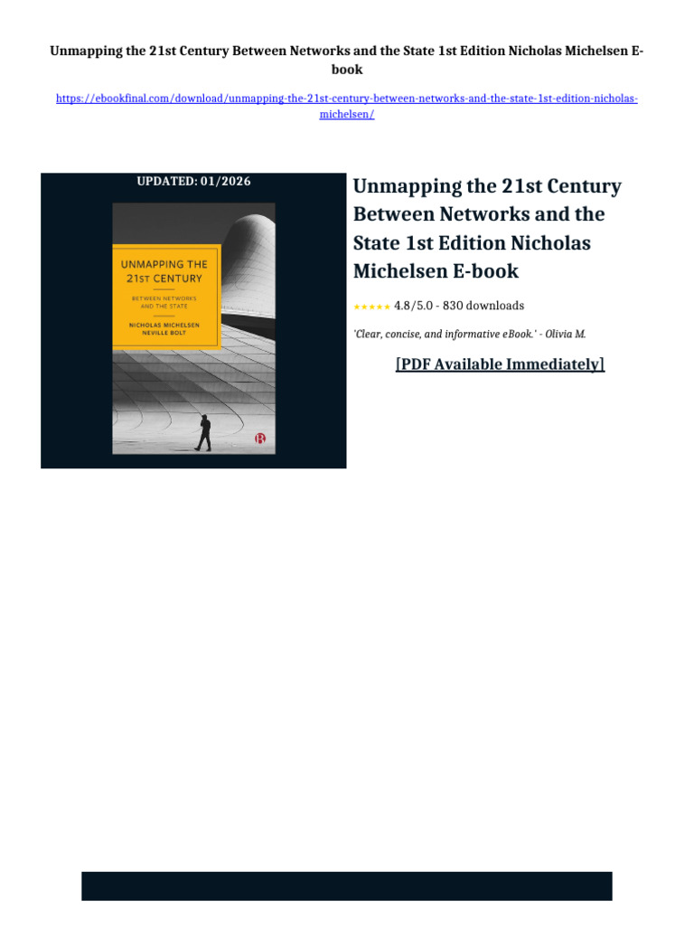 Unmapping the 21st Century Between Networks and the State 1st Edition ...