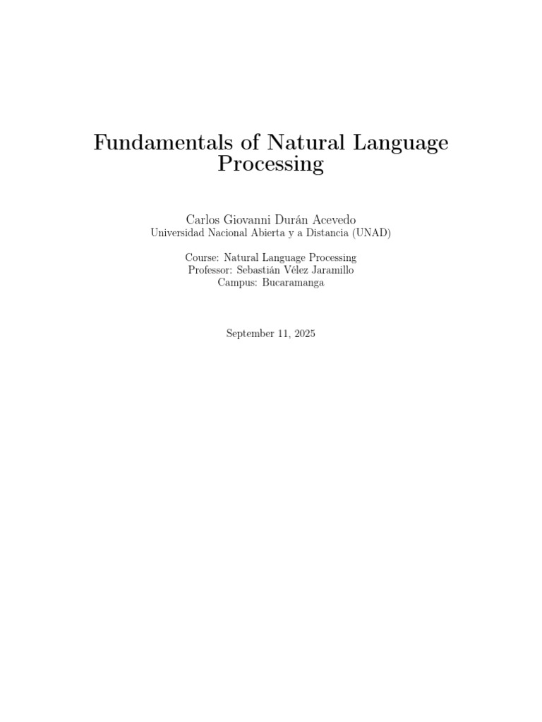 Fundamentals of Natural Language | PDF | Glove | Applied Mathematics