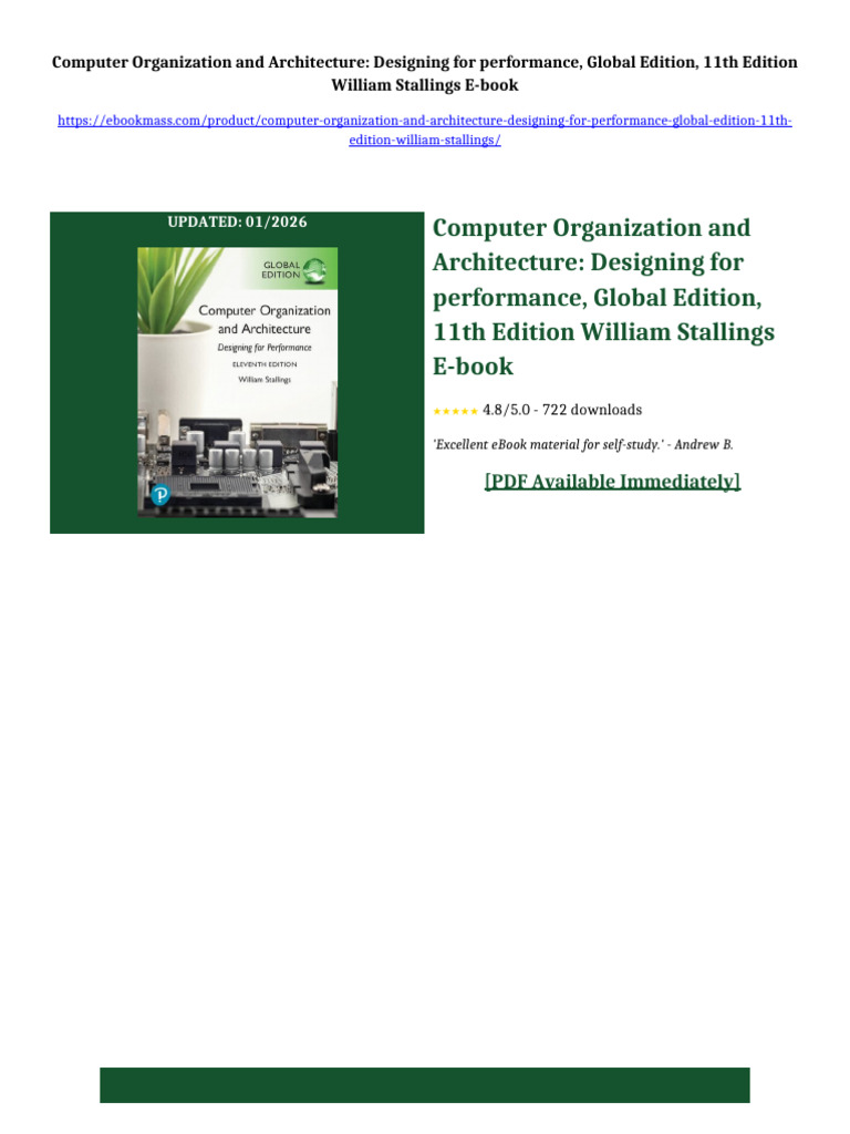 Computer Organization and Architecture: Designing For Performance ...