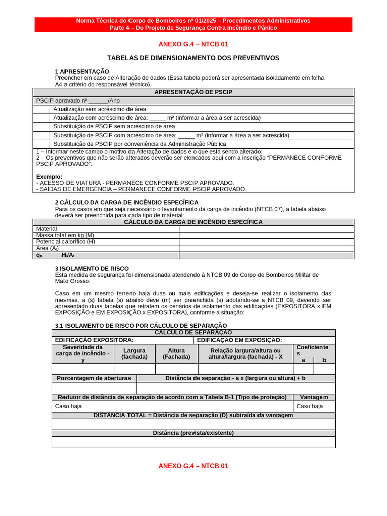 NTCB 01 2025 PARTE 4 Anexo G4 Tabelas de Dimensionamento | PDF | Bomba