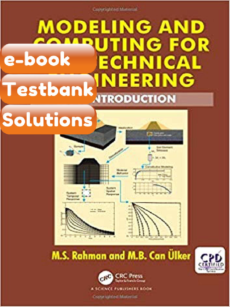 Testbank Modeling and Computing for Geotechnical Engineering by MS ...