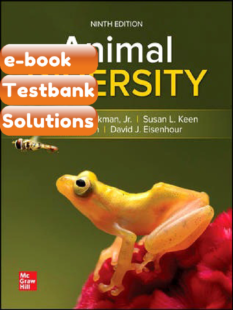 Testbank Animal Diversity 9th Edition by Cleveland Hickman Susan ...