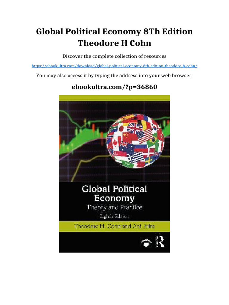 Global Political Economy 8th Edition Theodore H Cohn sample | PDF ...