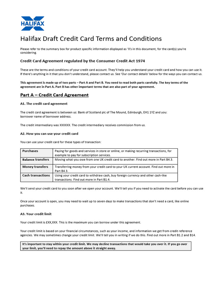 General Terms and Conditions | PDF | Credit Card | Interest