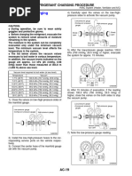 Refrigerant Charging Procedure Guide | PDF | Air Conditioning | Valve