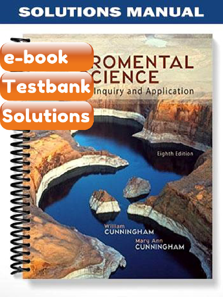 Principles of Environmental Science 8th Edition by Cunningham Testbank ...