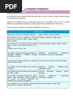 Ejemplos y Reglas de Grafías en Español | PDF | Alfabeto | Lingüística