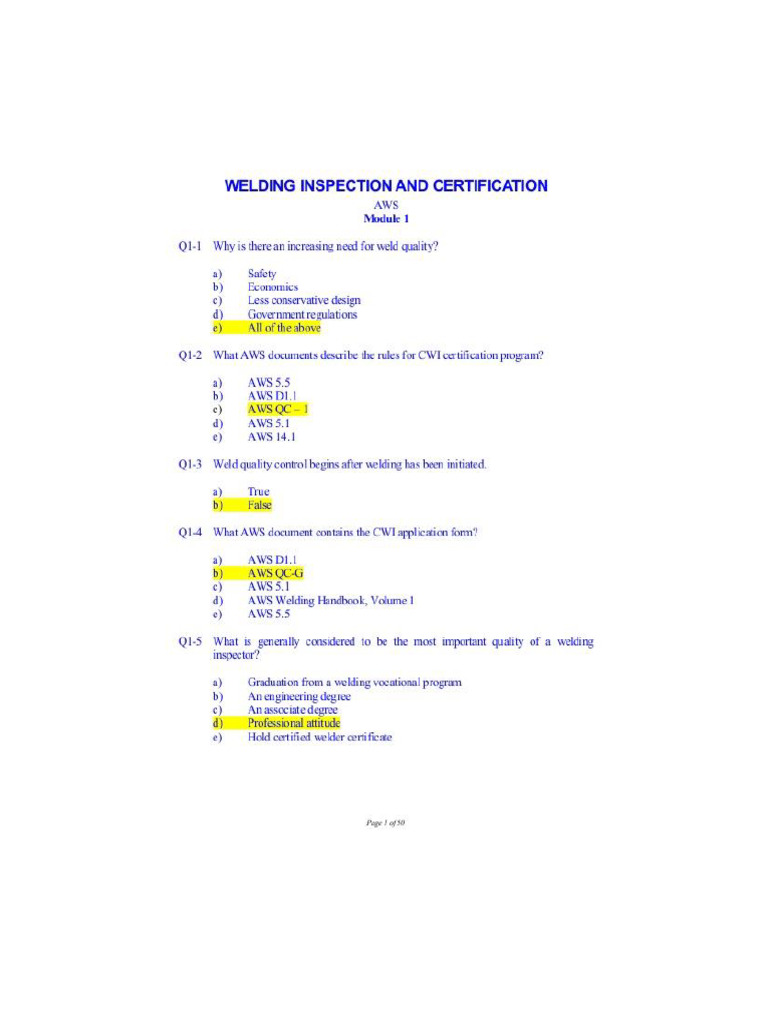 Welding Inspection | PDF