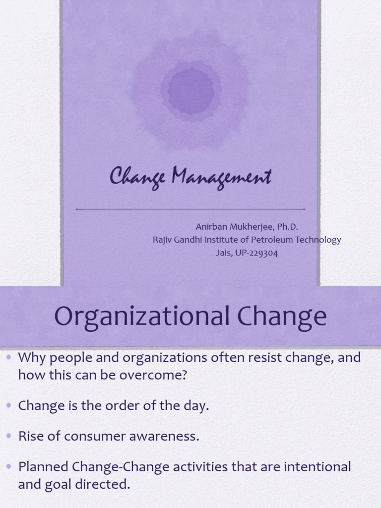 ChangeManagement | PDF | Change Management | Psychological Concepts