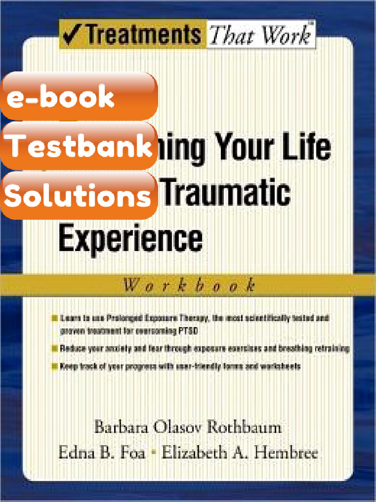 Reclaiming Your Life From a Traumatic Experience Workbook eBook ...