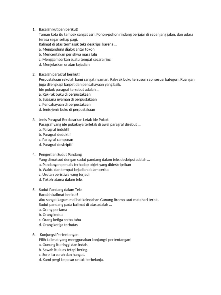 Soal Remdi B.indo IX | PDF