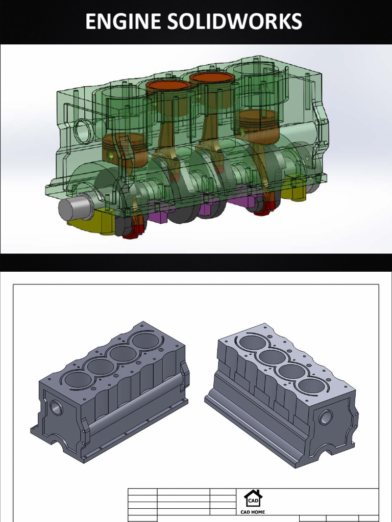 Planos+Engine+Solidworks (1) | PDF