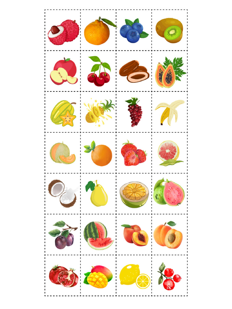 Memory Game - Fruits | PDF