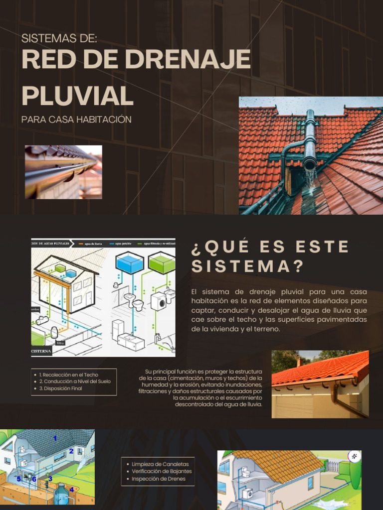 Red de Drenaje Pluvial para Casa Habitación | PDF | Tubería (transporte ...