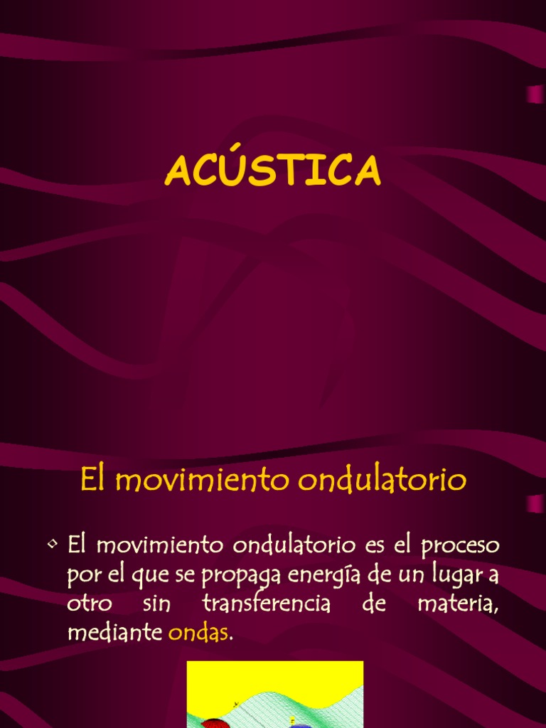 Acustica - Biofisica | PDF | Olas | Sonido