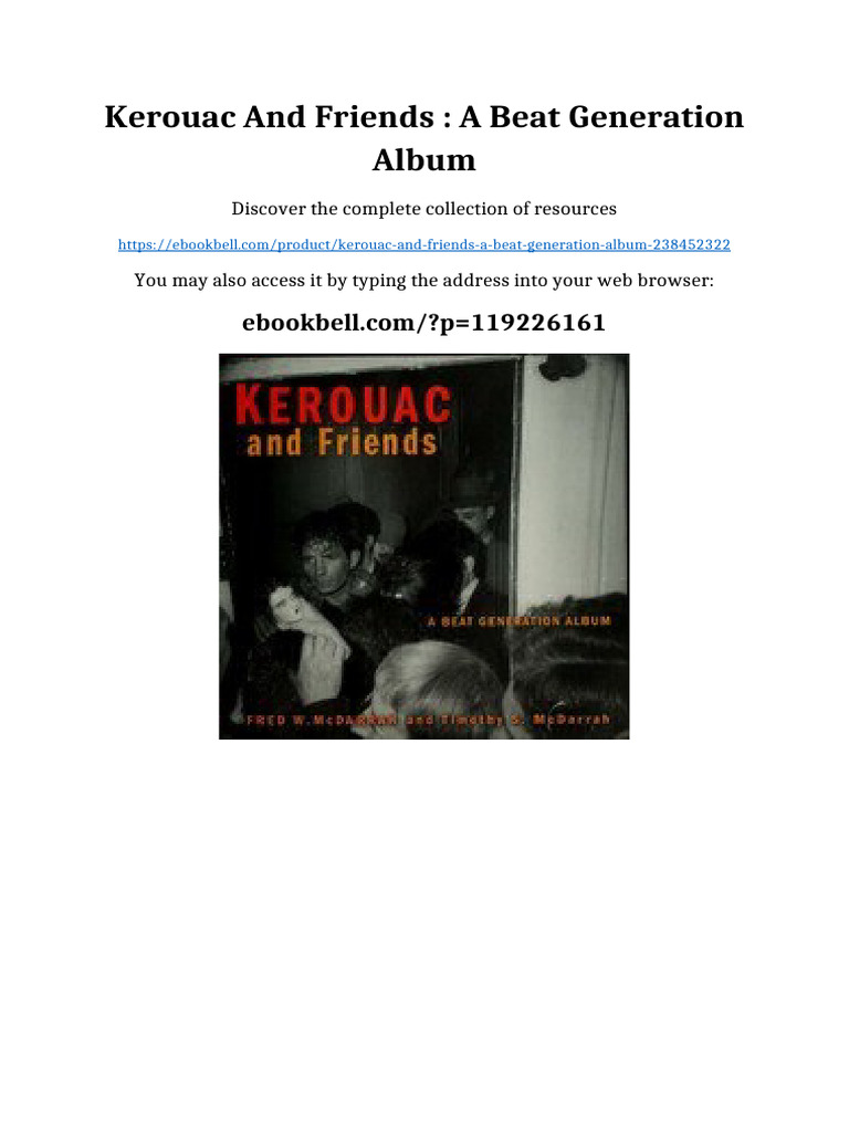 Kerouac and Friends: A Beat Generation Album Updated 2025 | PDF ...