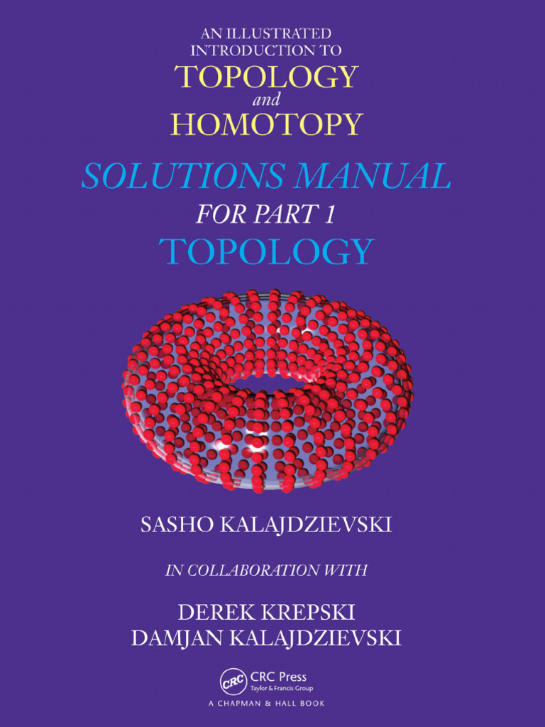 An Illustrated Introduction To Topology and Homotopy Solutions Manual ...