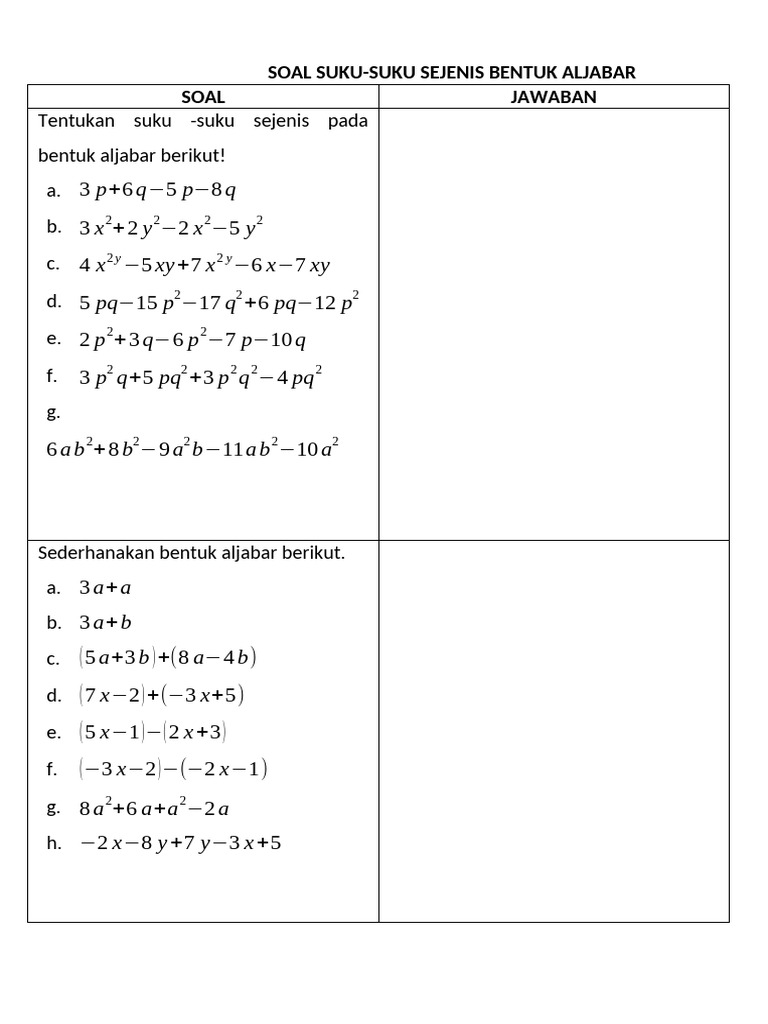 Soalsuku Sejenis | PDF